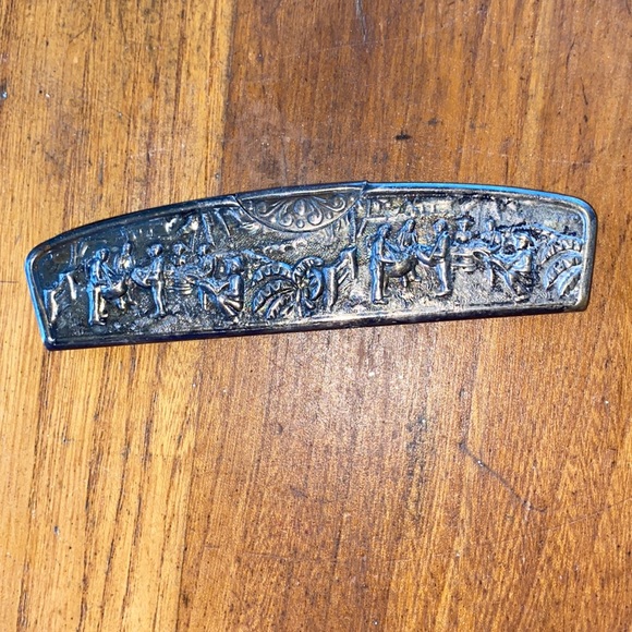 Hair | Vintage Made In Denmark 1258 Ornate Reposse Silver Plate Case ...